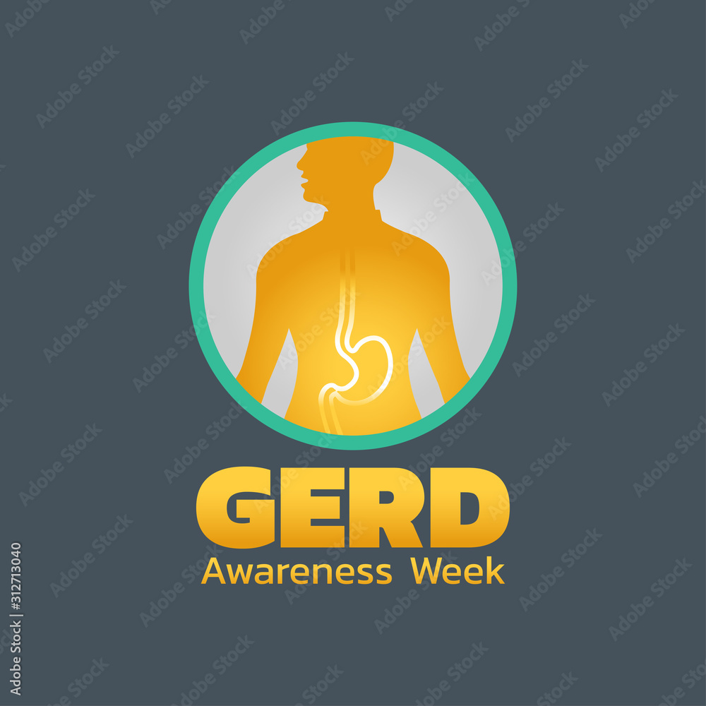 GERD Awareness Week icon logo vector Stock Vector | Adobe Stock