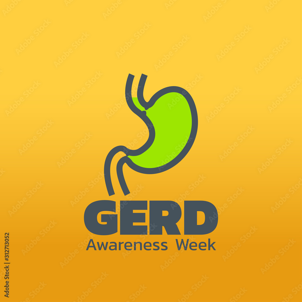 GERD Awareness Week icon logo vector Stock Vector | Adobe Stock