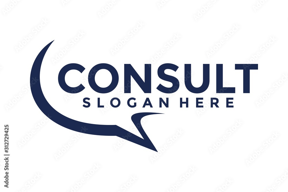 Consulting agency logo, Consult logo Template, Consult logo icon vector ...