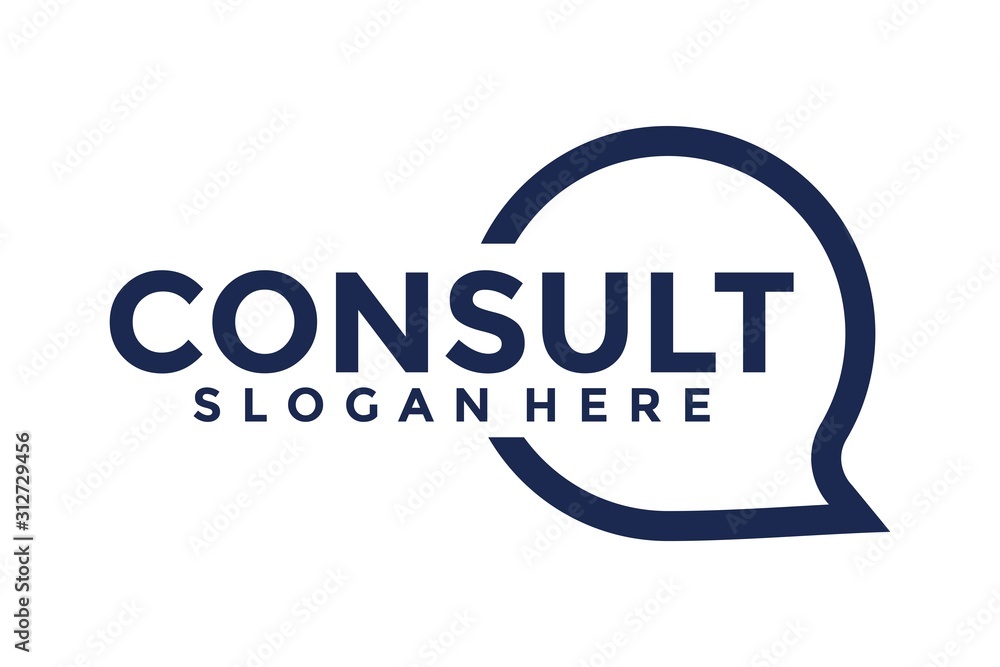 Consulting agency logo, Consult logo Template, Consult logo icon vector ...