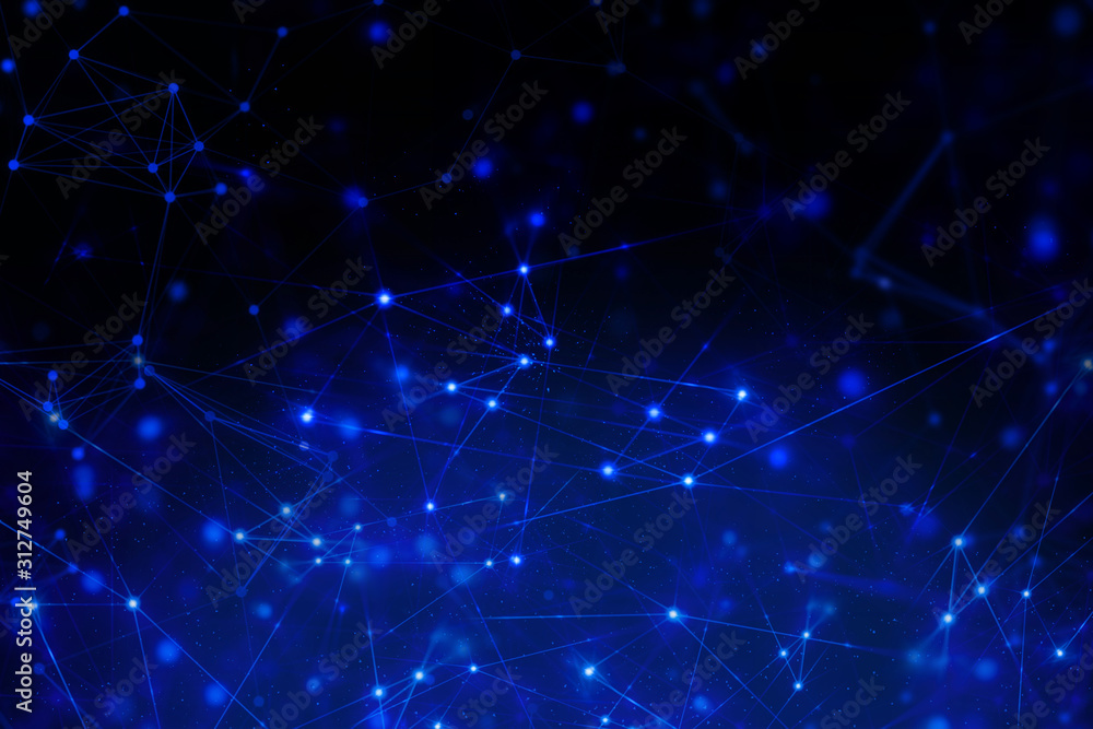 network social online, background 3d illustration rendering, machine deep learning, data cloud ...