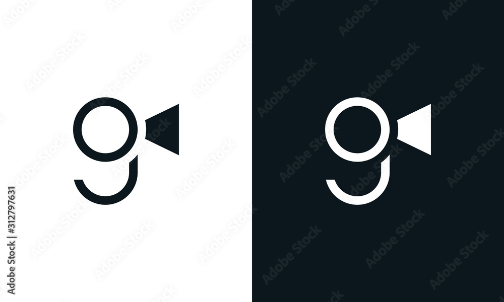 Minimalist abstract letter G Studio logo. This logo icon incorporate ...