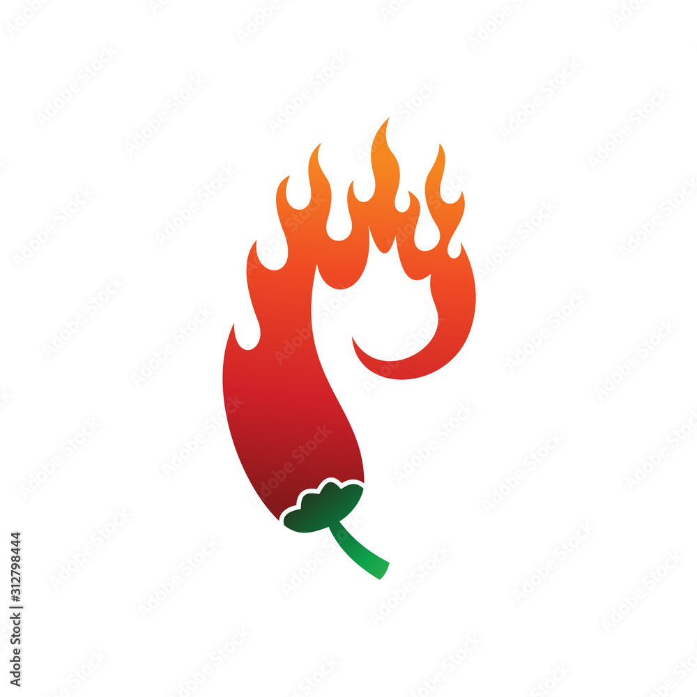Logo of Chili Fire, Chili Logo Template, Spicy Logo Vector Stock Vector ...