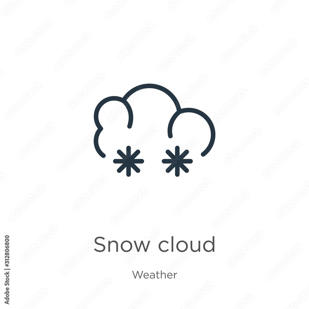 Snow Cloud Icon