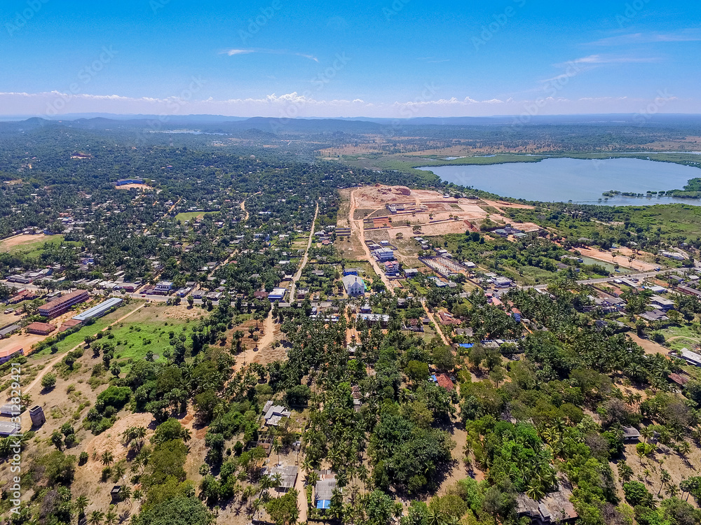 River flows into Back Bay of Indian Ocean near Nilaveli beach in ...