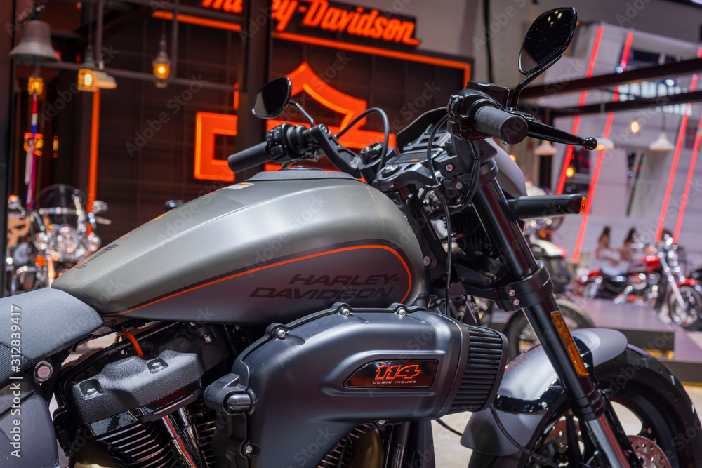 BANGKOK, THAILAND - March 26, 2019 : Harley-Davidson motorcycle on ...