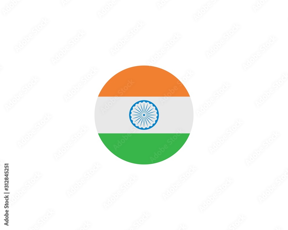 indian flag vector icon illustration Stock Vector | Adobe Stock
