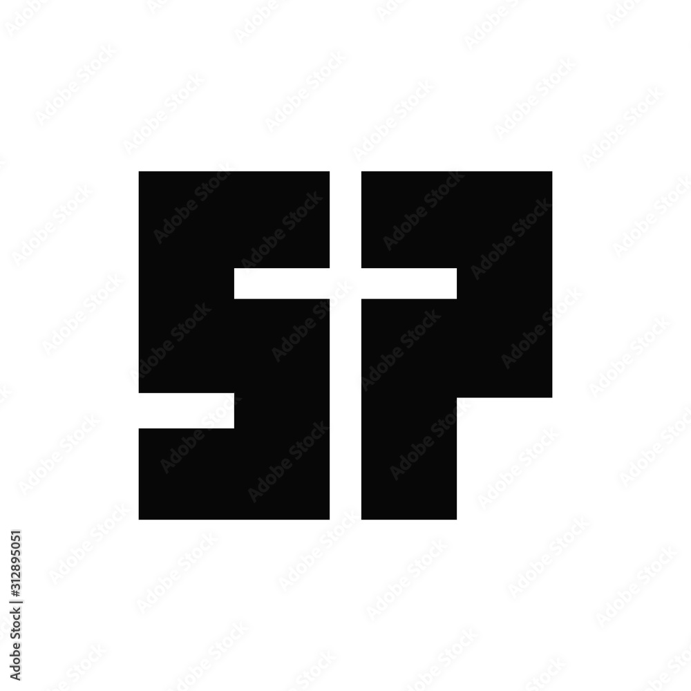 Initial letter sp or ps logo design template Stock Vector | Adobe Stock
