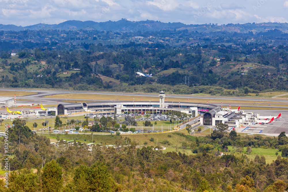 Medellin Rionegro Airport MDE overview Stock Photo | Adobe Stock