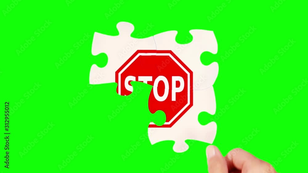 Video Stock Hands solving a puzzle. 4 videos in one file. Female and ...