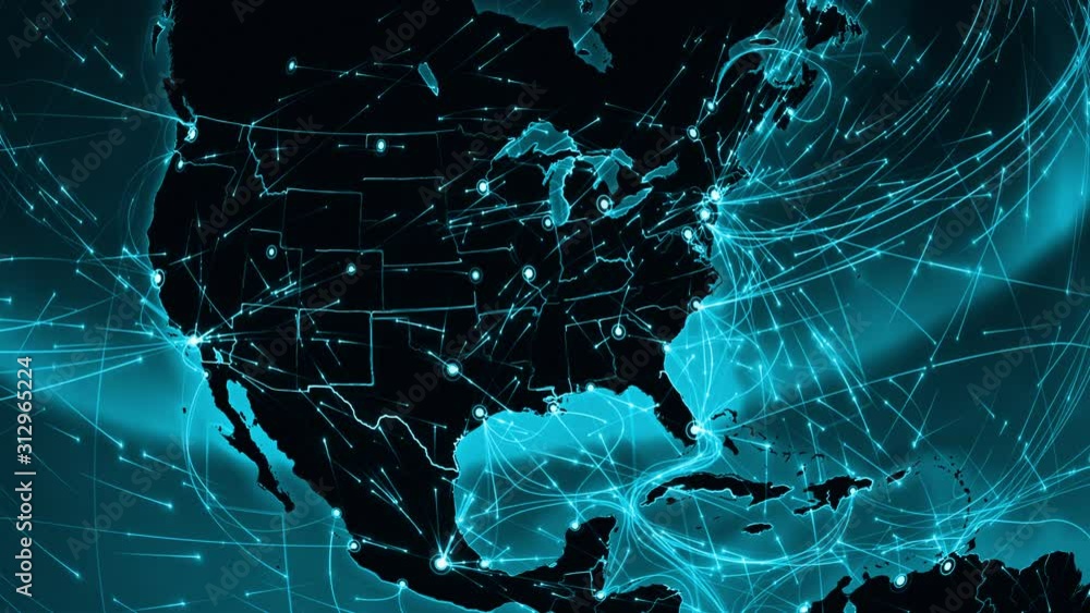 Wideo Stock: World connections. United states. Aerial, maritime and ...