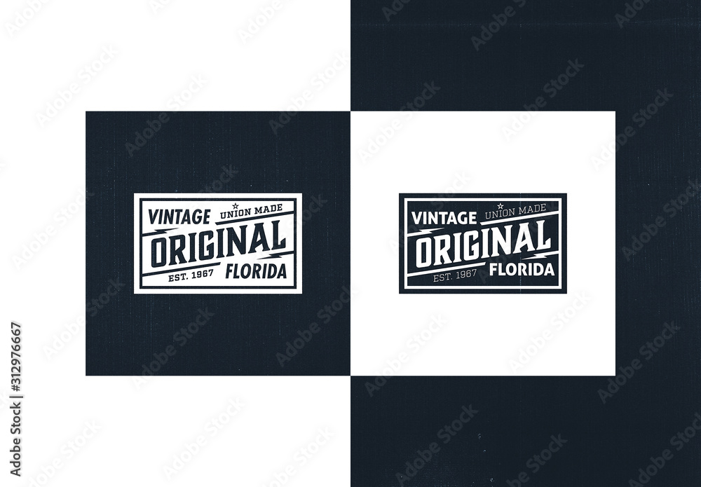 Typography Design Square Logo Layout Stock Template | Adobe Stock