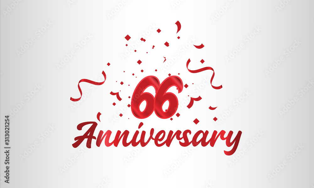 Anniversary celebration background. with the 66th number in gold and ...