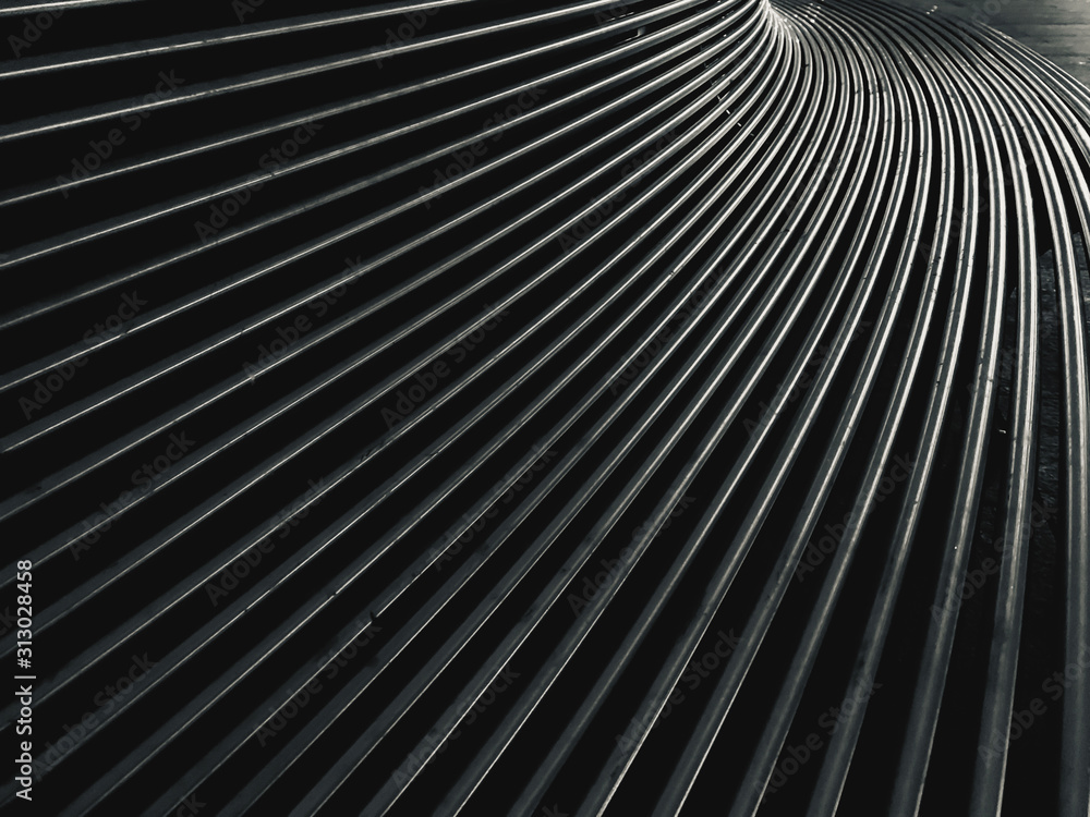 abstract metal background. rounded thin metal tubes Stock Photo | Adobe ...