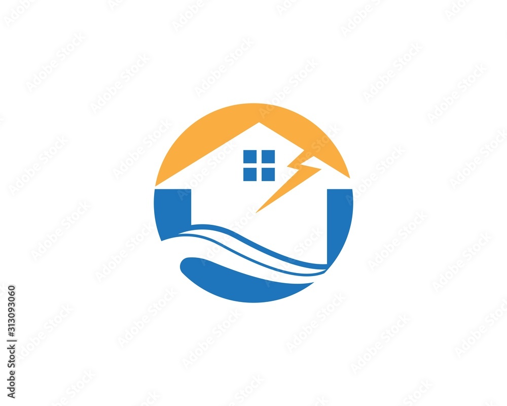 Disaster recovery logo vector illustration Stock Vector | Adobe Stock