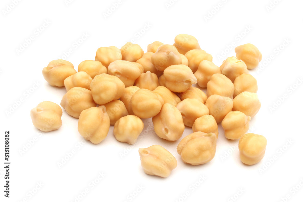 Chickpeas isolated on white background Stock Photo | Adobe Stock