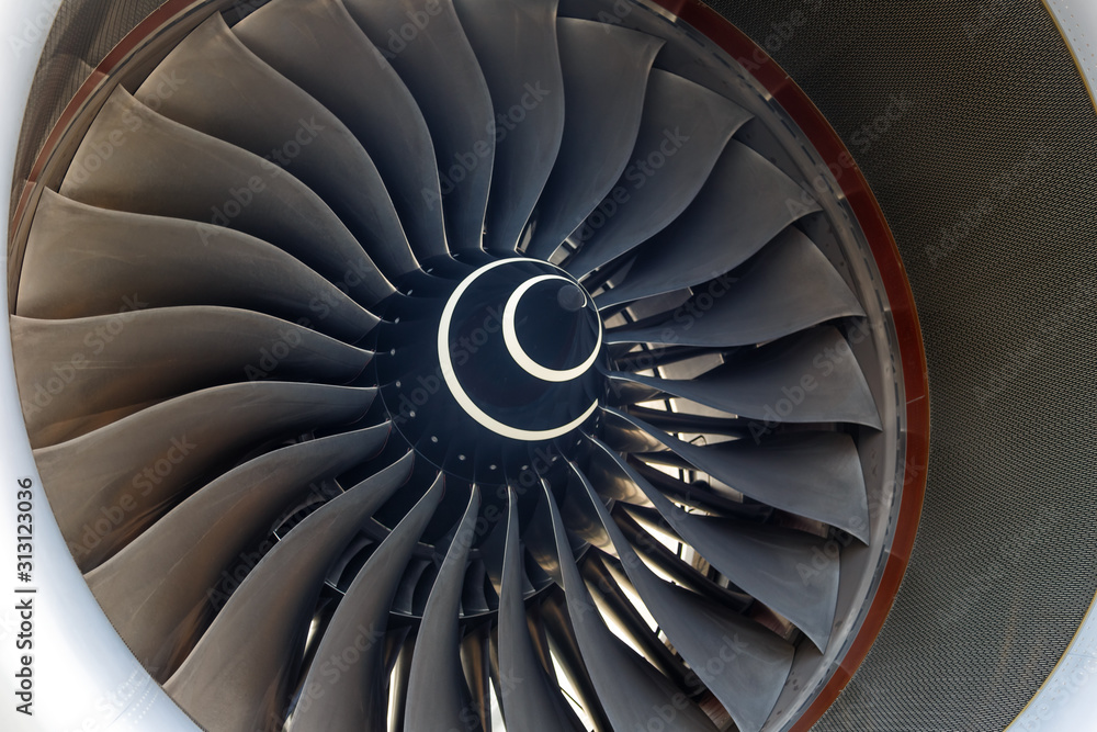 Rolls-Royce Trent XWB engine Lufthansa Airbus A350 airplane Hamburg ...