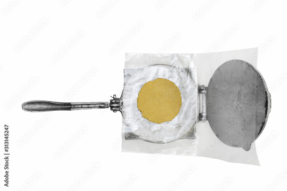 step by step Mexican tortilla with various types of corn Stock Photo ...