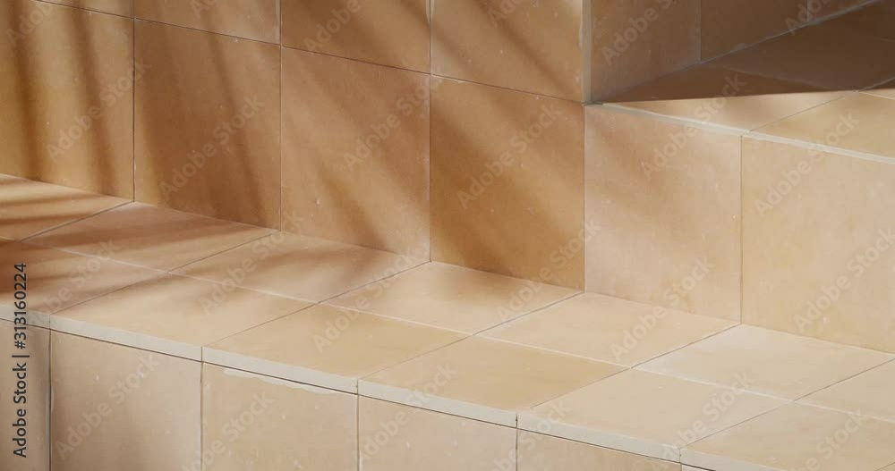 Minimal background for summer product presentation. Cream rustic ...