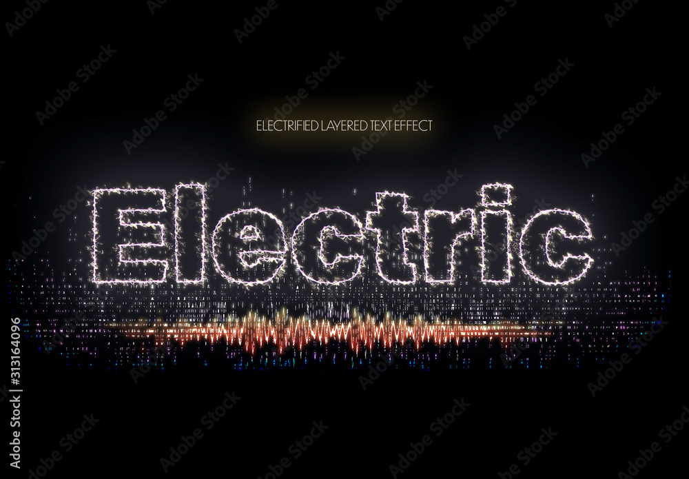 Crackle Text Effect Stock Template | Adobe Stock