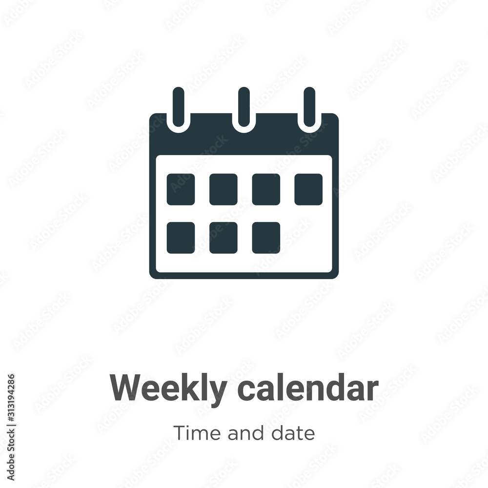 7 Day Calendar Clipart Background