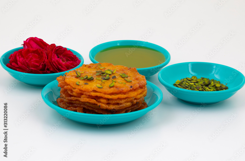 Indian Traditional Popular Sweet Food Malpua or Amalu isolated on White ...