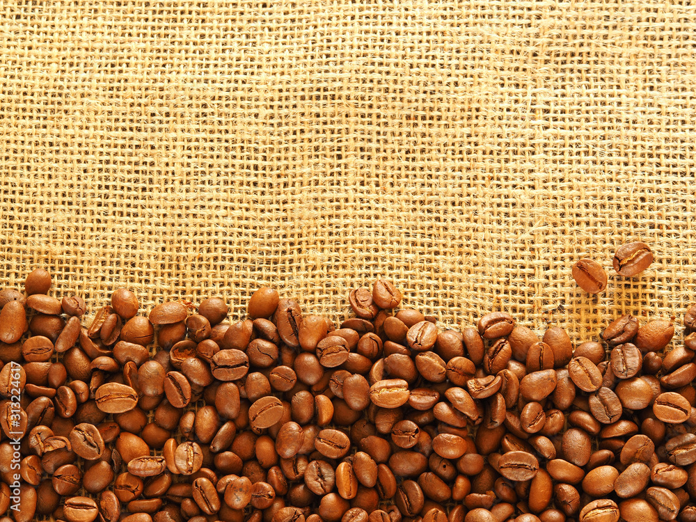 Coffee Burlap Background