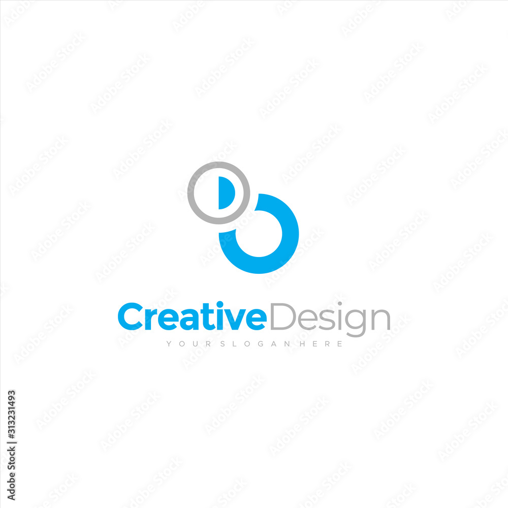 OB logo Letter OB design template. Business logo. Minimalistic brand ...
