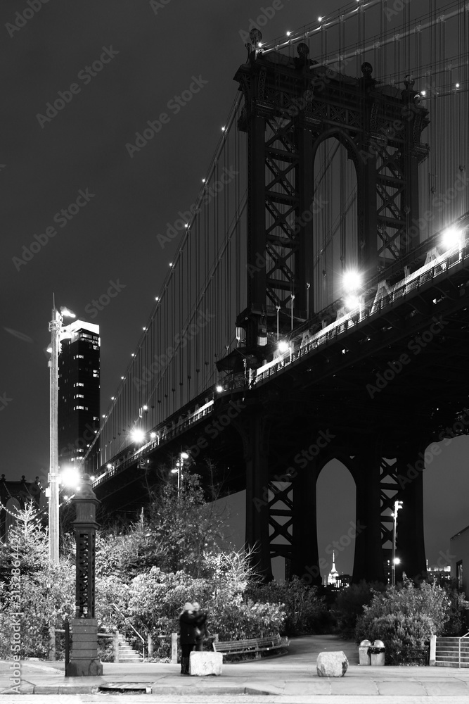 New York City captured in black and grey architectures and scenes Stock ...