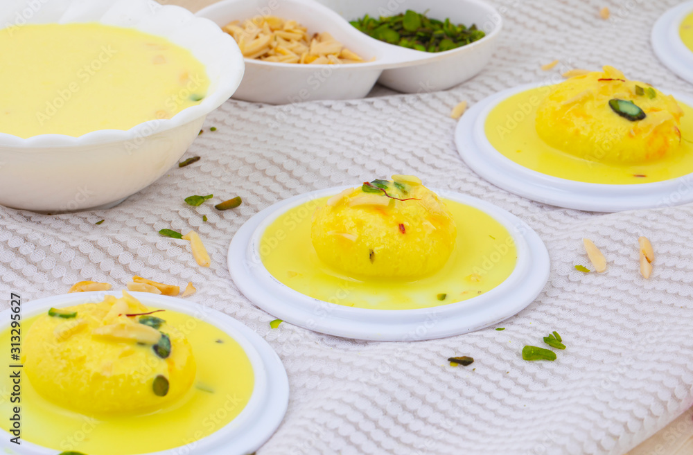 Indian Traditional Special Dessert Ras Malai Also Know as Rasmalai or ...