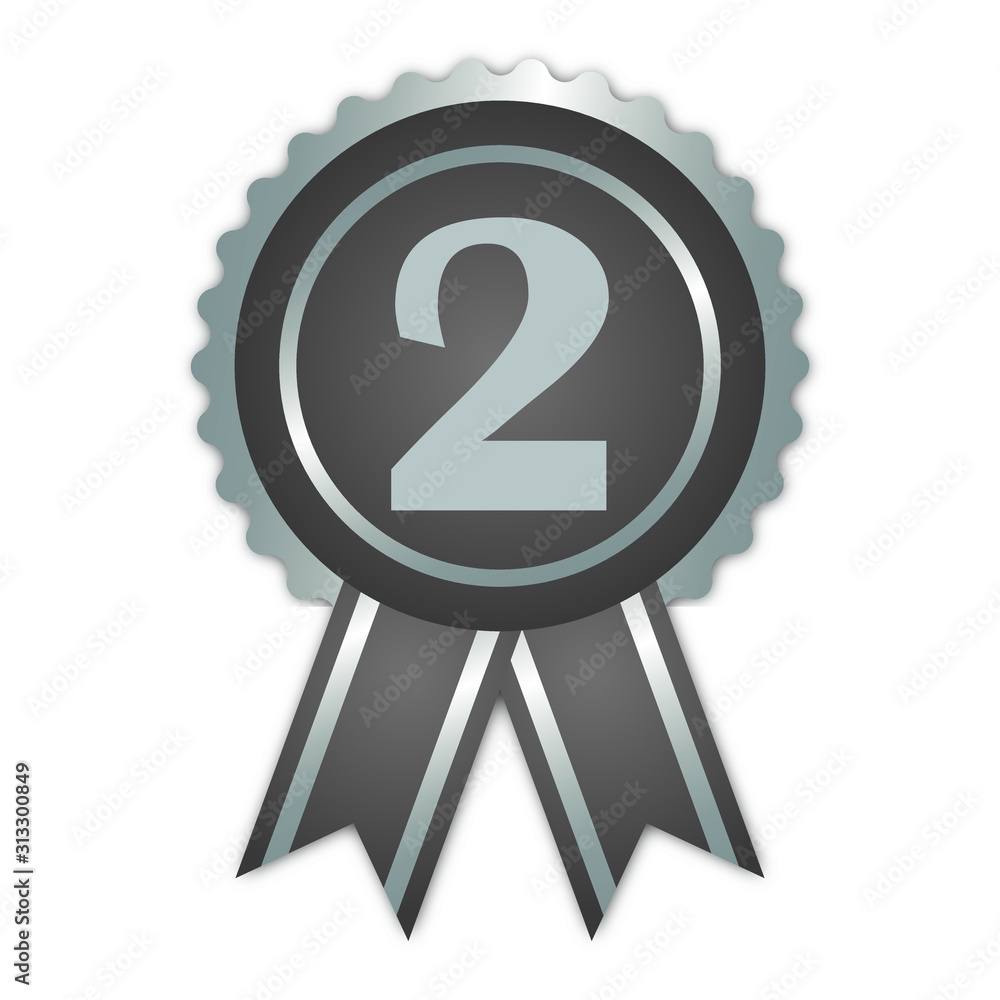 Champion 2nd rank Silver Medal with Ribbon. Champion Award silver ...