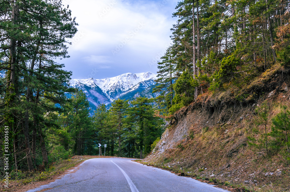 Amazing landscape on Mount Olympus, the highest mountain in Greece and ...