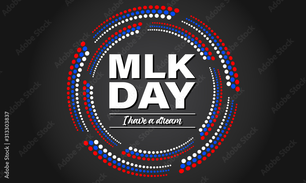 Martin Luther King Jr Day. I have a dream inspirational quote. Poster ...