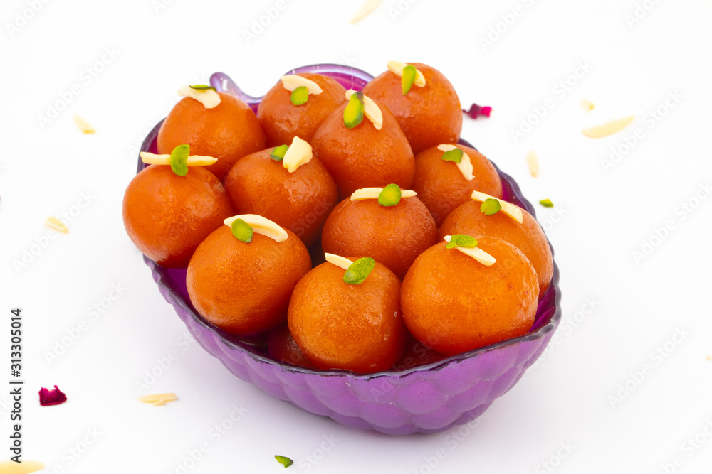 Indian Popular Dessert Gulab Jamun Also know as kala Jamun or Kalajam ...