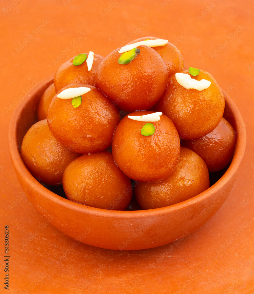 Indian Popular Dessert Gulab Jamun Also know as kala Jamun or Kalajam ...
