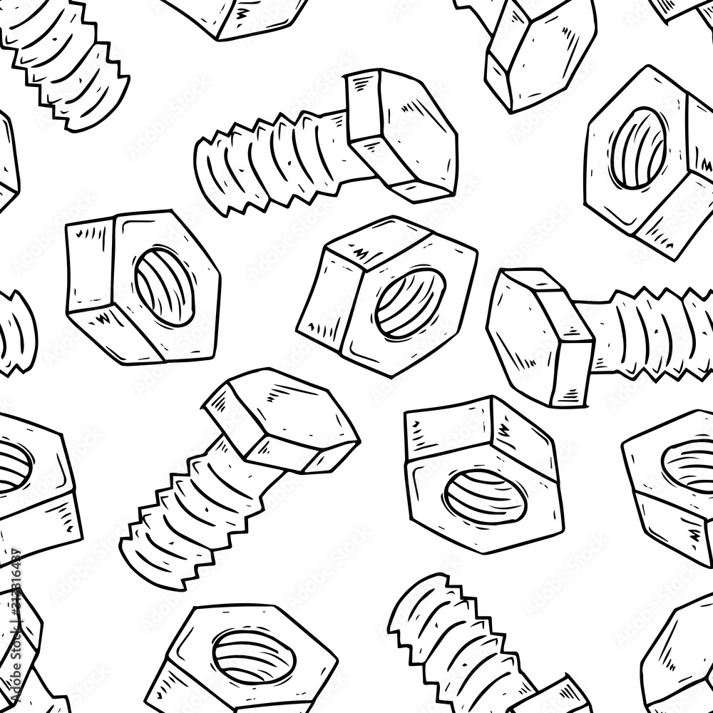 Nuts Bolts Screws Clip Art