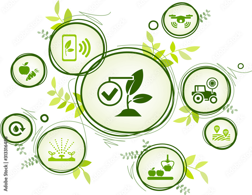smart farming / industrial agriculture technology / agritech, iot icon ... smart farming / industrial agriculture technology / agritech, iot icon ...