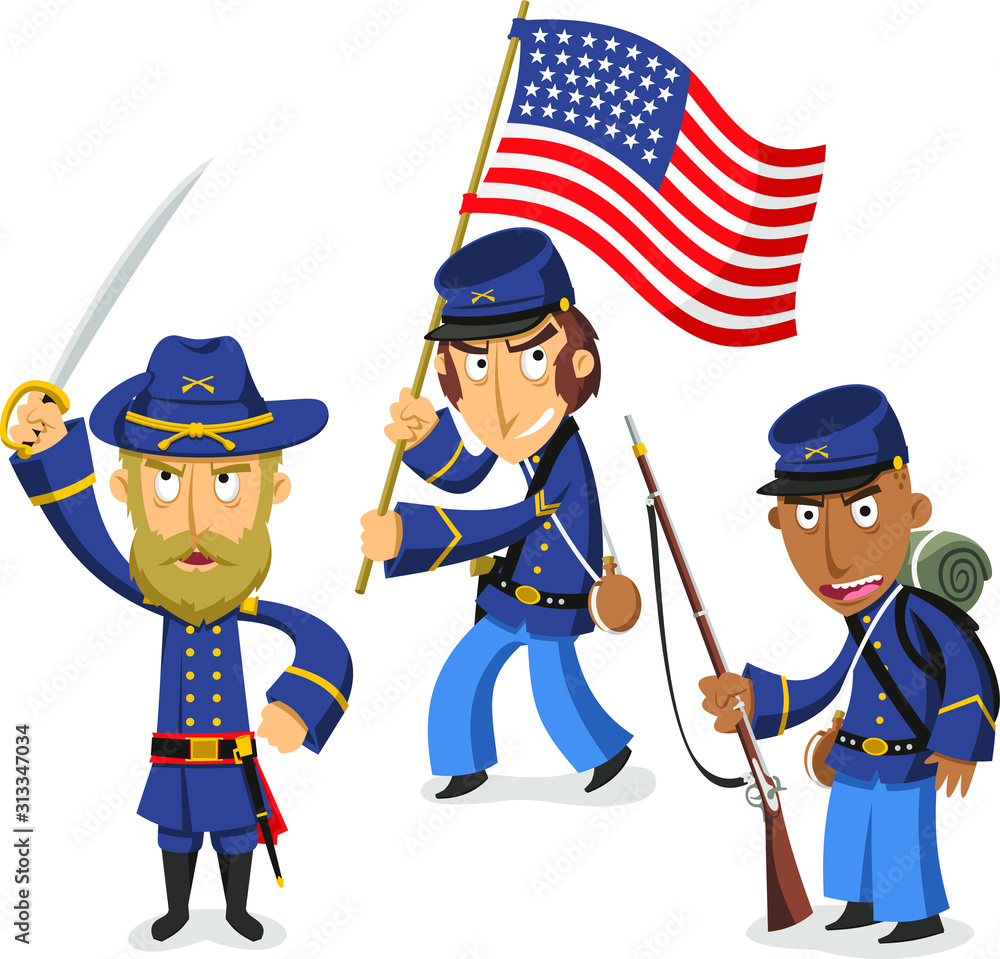 Yankee Soldiers Clip Art