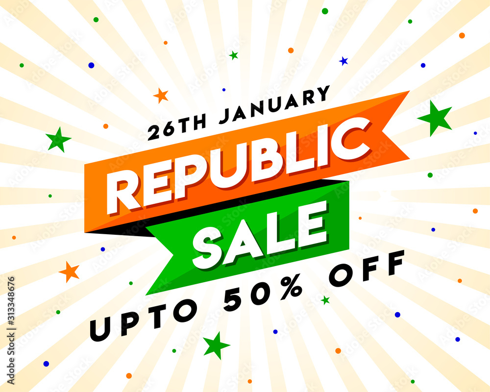26th January. Happy Republic Day of India Sale upto 50% off discount ...