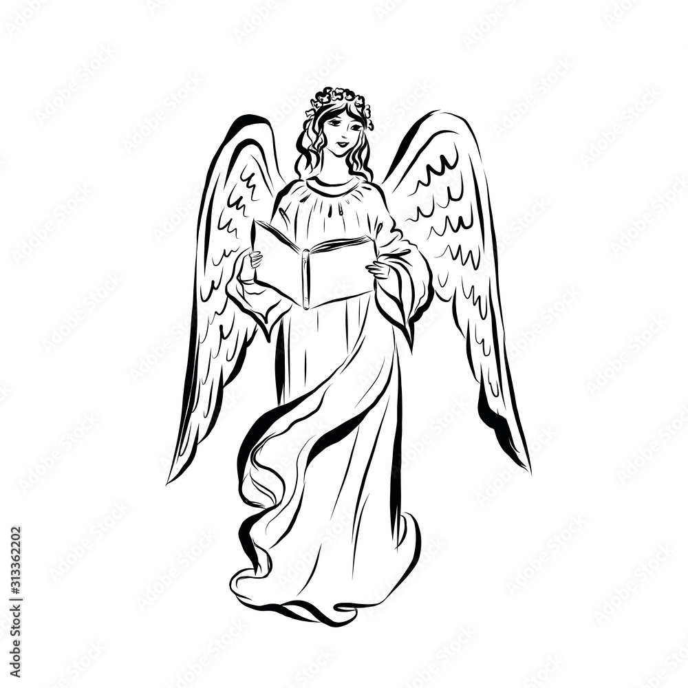 Religious Angel Drawings