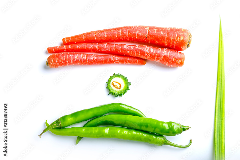 Concept for Indian Independence day and republic day,vegetable arrange ...