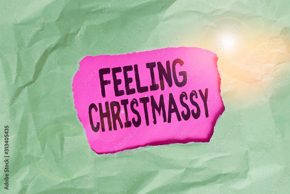 Christmas Words Feelings