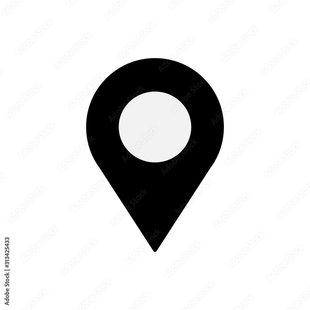 Geo tag outline icon. Symbol, logo illustration for mobile concept and ...