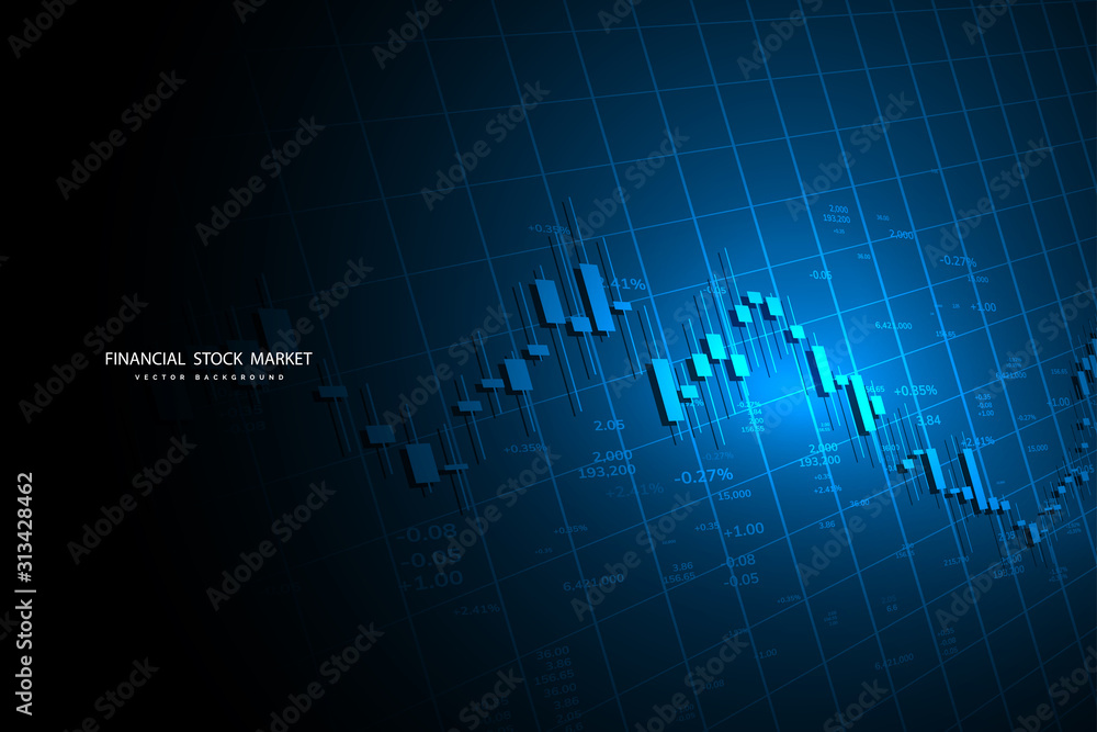 Stock market or forex trading graph in graphic concept suitable for ...