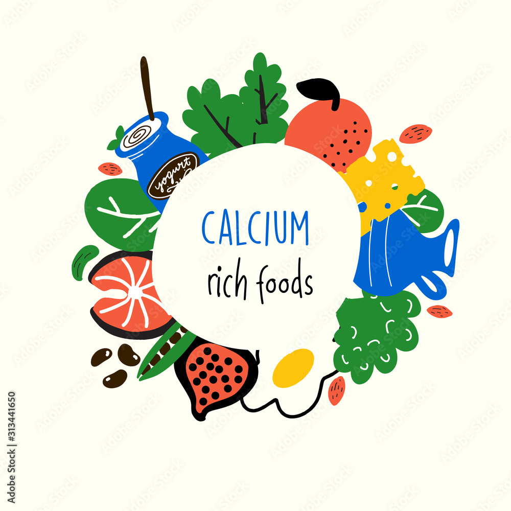 Calcium Foods Clipart