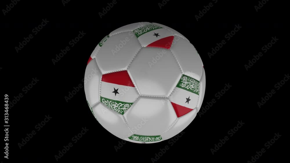 Somaliland flag on a ball rotates on a transparent background, 4k ...