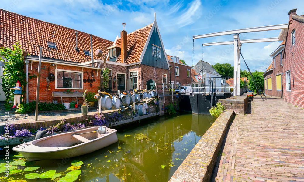 Photo & Art Print The historic city of Edam, Netherlands with lifting ...