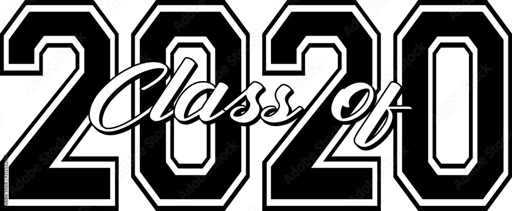 Class of 2020 Stock Vector | Adobe Stock