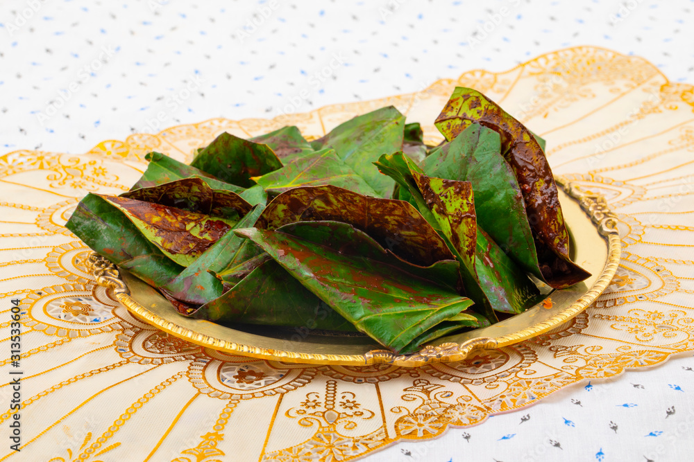 Indian Traditional Mouth Freshener Sweet Paan Also Known as Masala Paan ...
