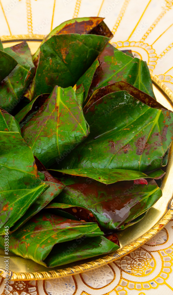 Indian Traditional Mouth Freshener Sweet Paan Also Known as Masala Paan ...